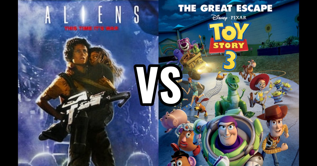 Aliens (1986) vs Toy Story 3 (2010): Toy Story 3 (2010) Leads