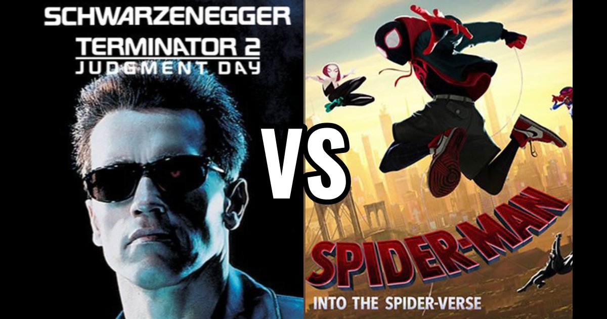 Terminator 2: Judgment Day (1991) vs Spider-Man: Into the Spider-Verse ...