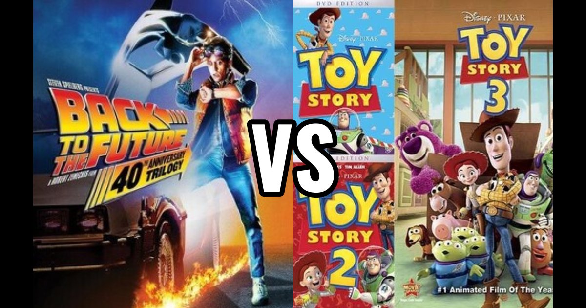 Back to the Future Trilogy vs Toy Story Trilogy: Fans Are Split