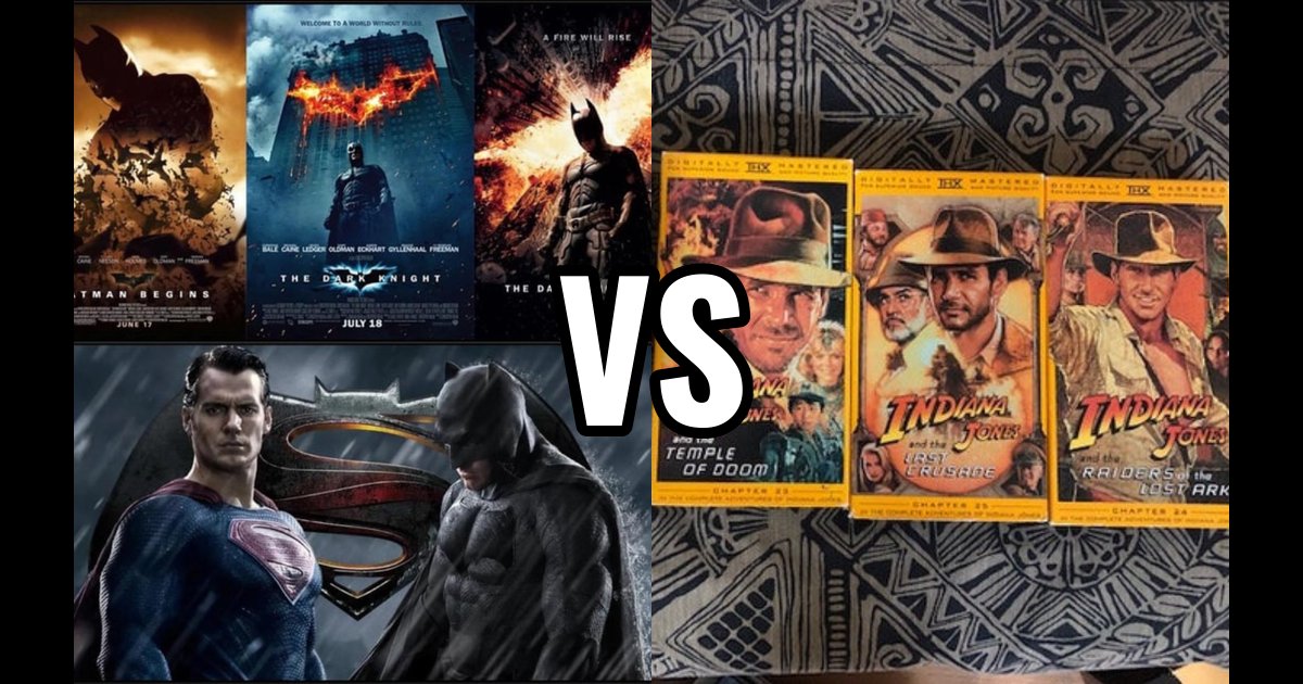 Dark Knight Trilogy vs Indiana Jones Trilogy: Indiana Jones Trilogy Leads