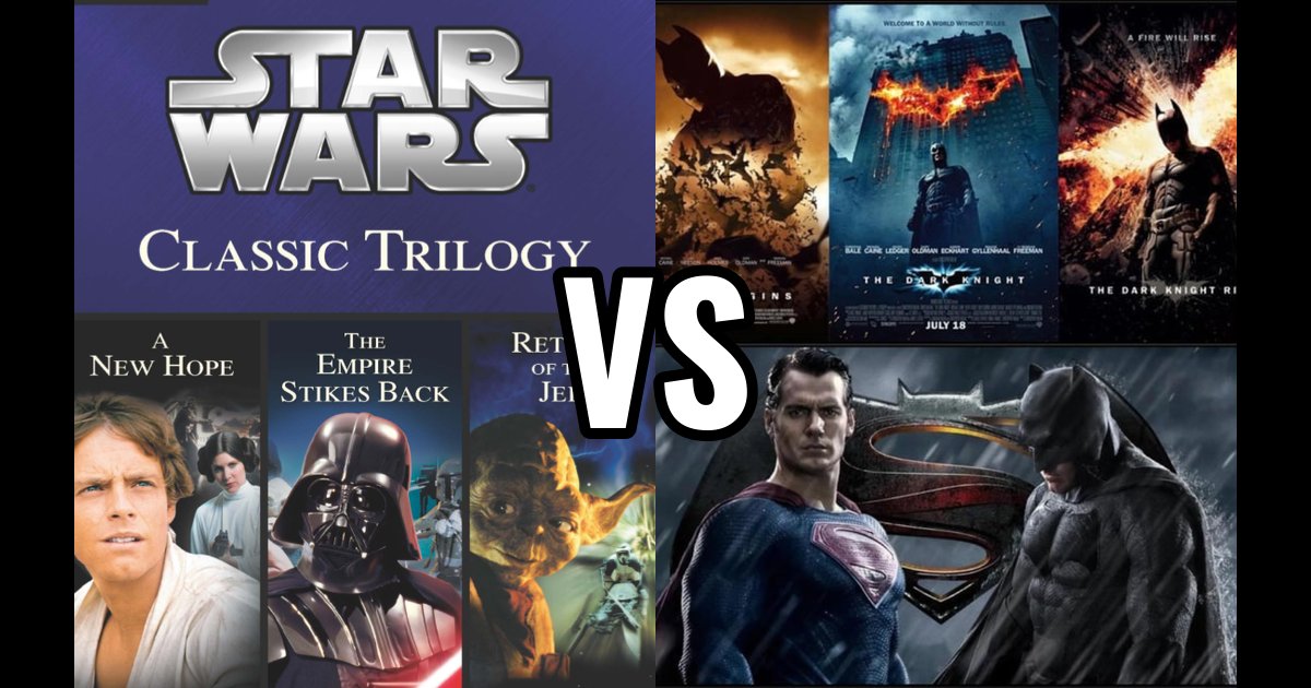 Dark Knight Trilogy vs Star Wars Trilogy: Star Wars Trilogy Leads