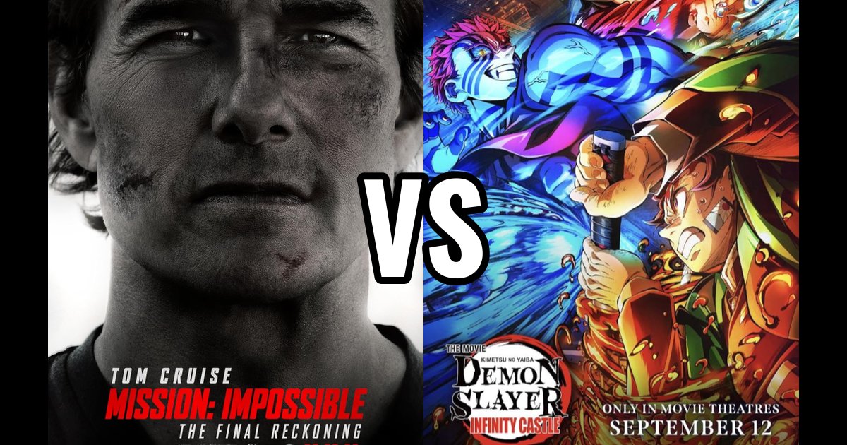 Demon Slayer: Infinity Castle (2025) vs Mission: Impossible – The Final ...