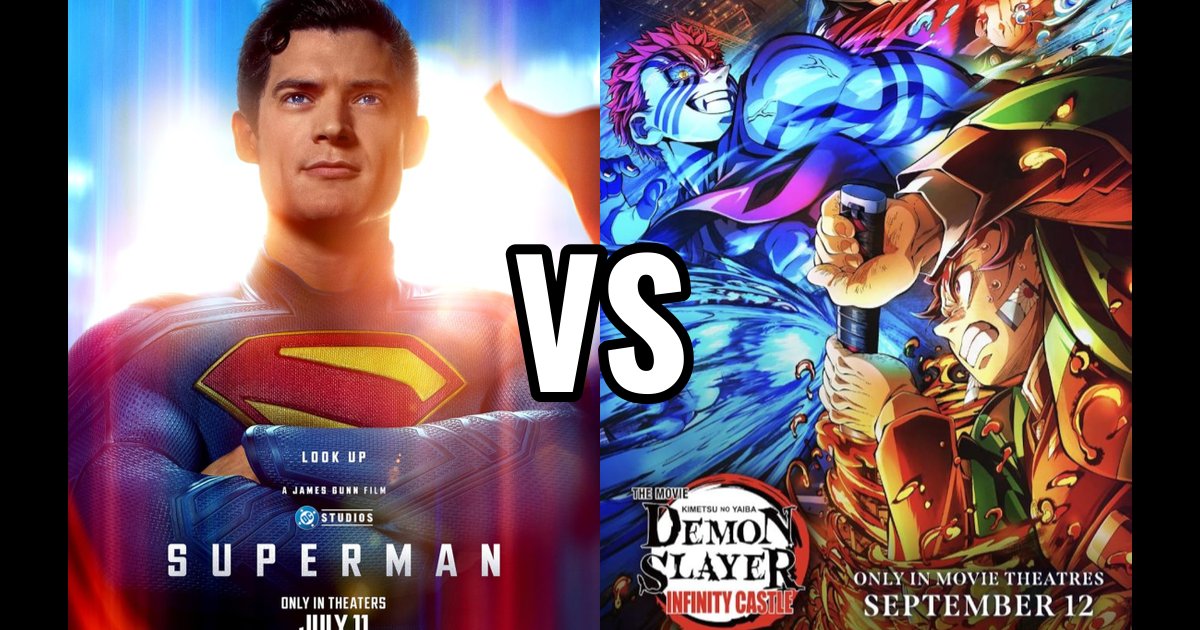 Demon Slayer: Infinity Castle (2025) vs Superman (2025): Superman (2025 ...