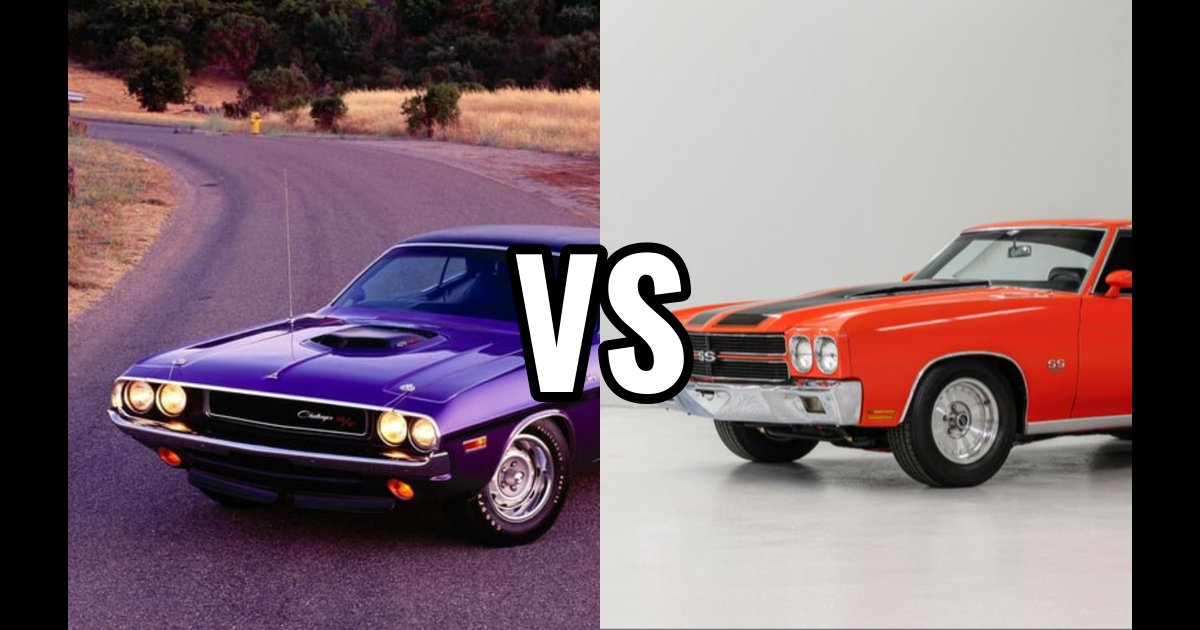 1970 Chevrolet Chevelle SS vs 1970 Dodge Challenger R/T: 1970 Chevrolet ...