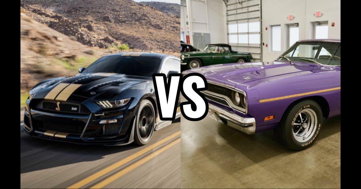 1970 Plymouth Road Runner vs Ford Mustang Shelby GT500: Ford Mustang ...