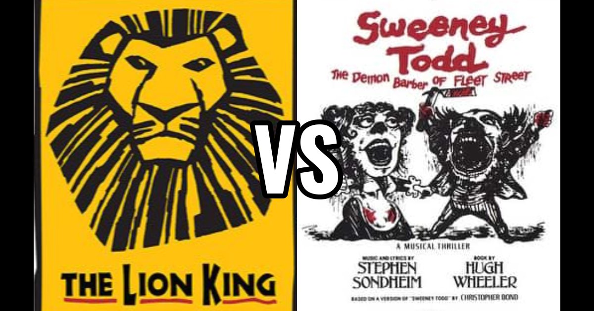 Sweeney Todd vs The Lion King: The Lion King Leads