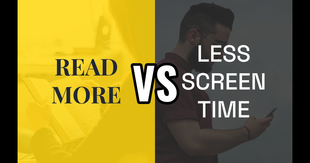 Read More vs Less Screen Time - Which New Year’s Resolution is Better?