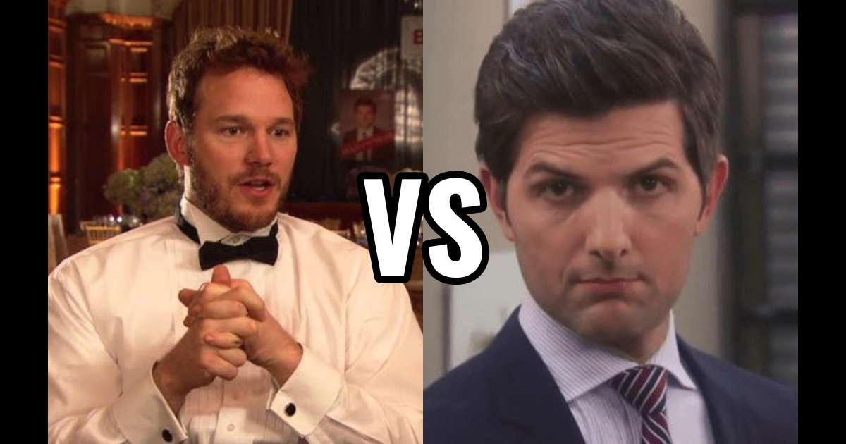 Andy Dwyer vs Ben Wyatt: Andy Dwyer Leads