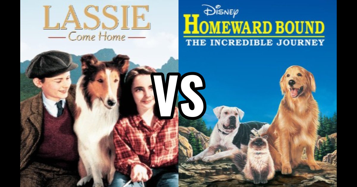 Homeward Bound: The Incredible Journey vs Lassie Come Home: Homeward ...