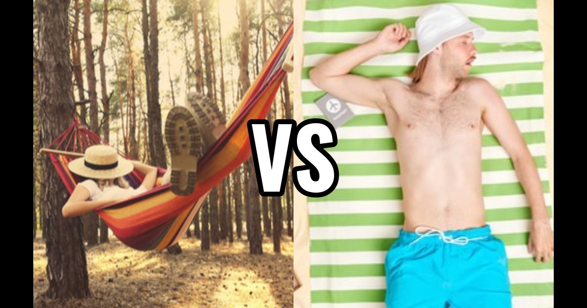 Beach Towel vs Hammock: Hammock Leads