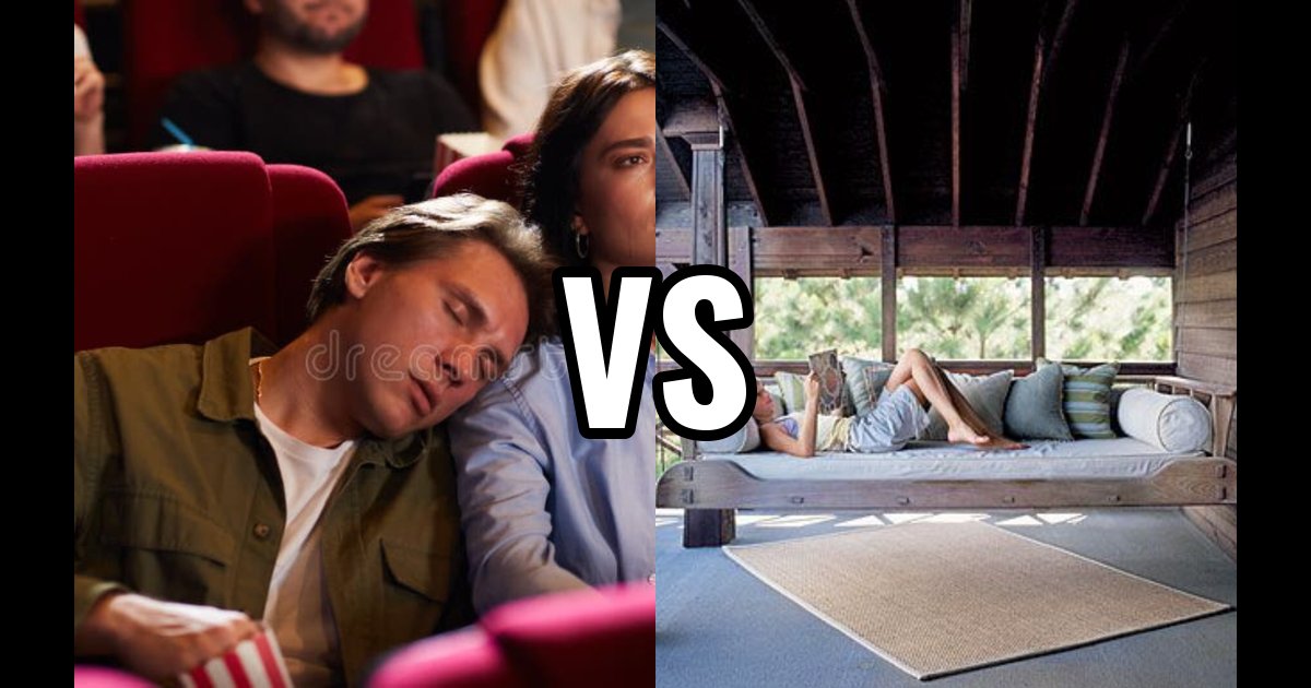 Movie Theater vs Porch Swing: Porch Swing Leads