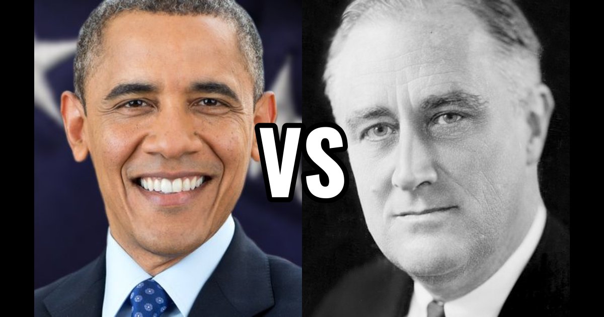 Barack Obama vs Franklin D. Roosevelt: Franklin D. Roosevelt Leads