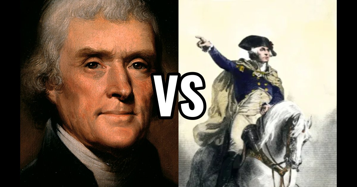 George Washington vs Thomas Jefferson: George Washington Leads
