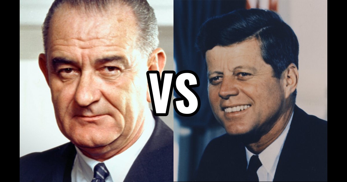 John F. Kennedy vs Lyndon B. Johnson: John F. Kennedy Leads