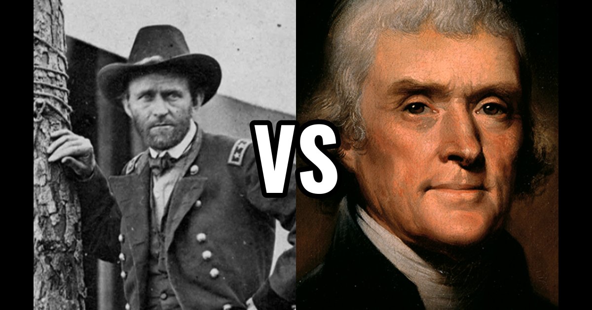 Thomas Jefferson vs Ulysses S. Grant: Thomas Jefferson Leads