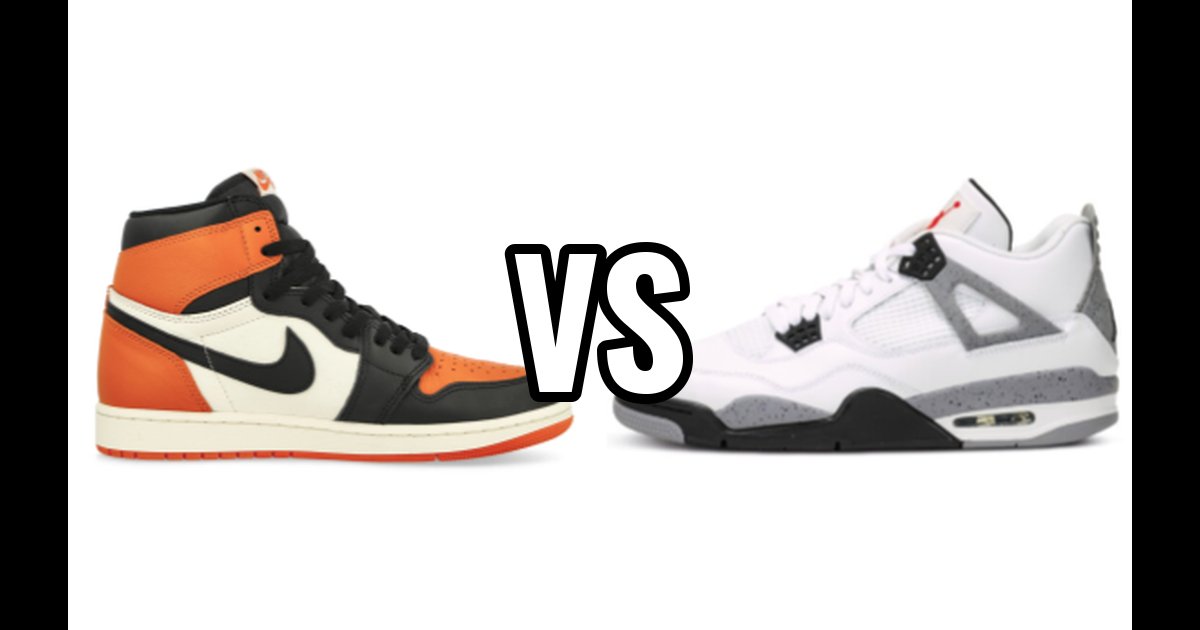 Air Jordan 1 vs Air Jordan 4: Air Jordan 1 Leads