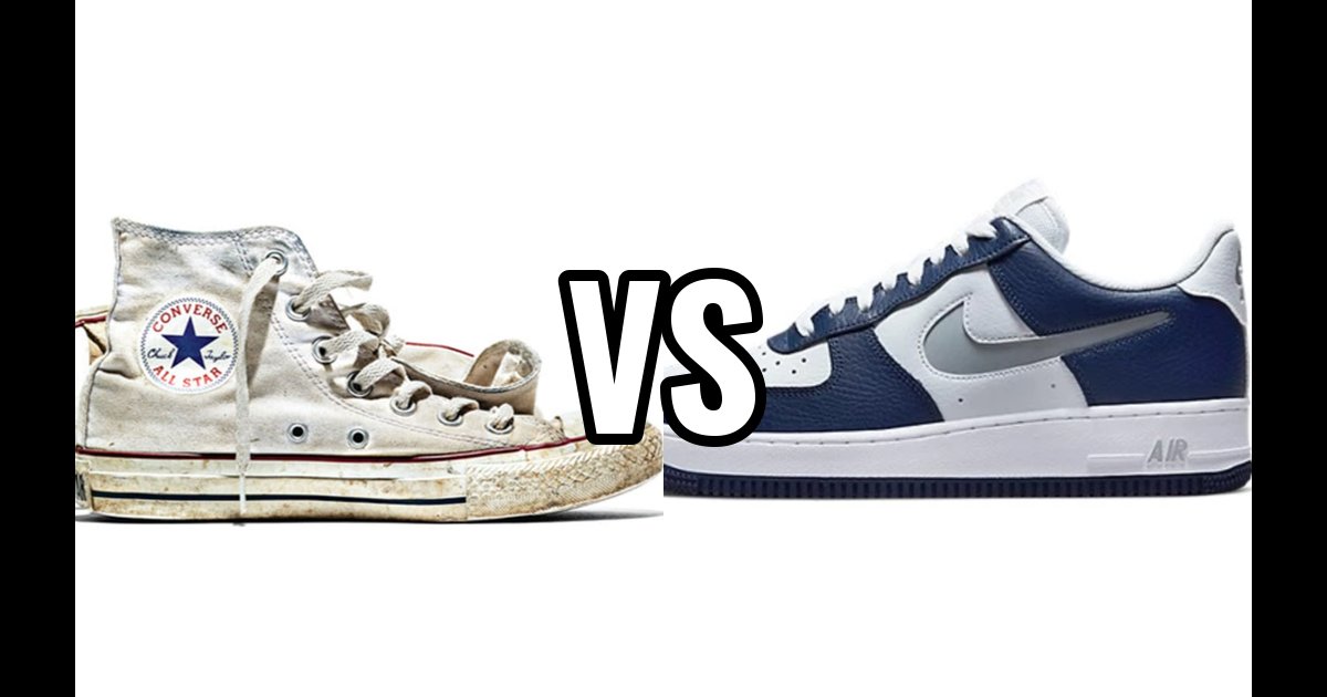 Converse Chuck Taylor All-Star vs Nike Air Force 1: Converse Chuck ...