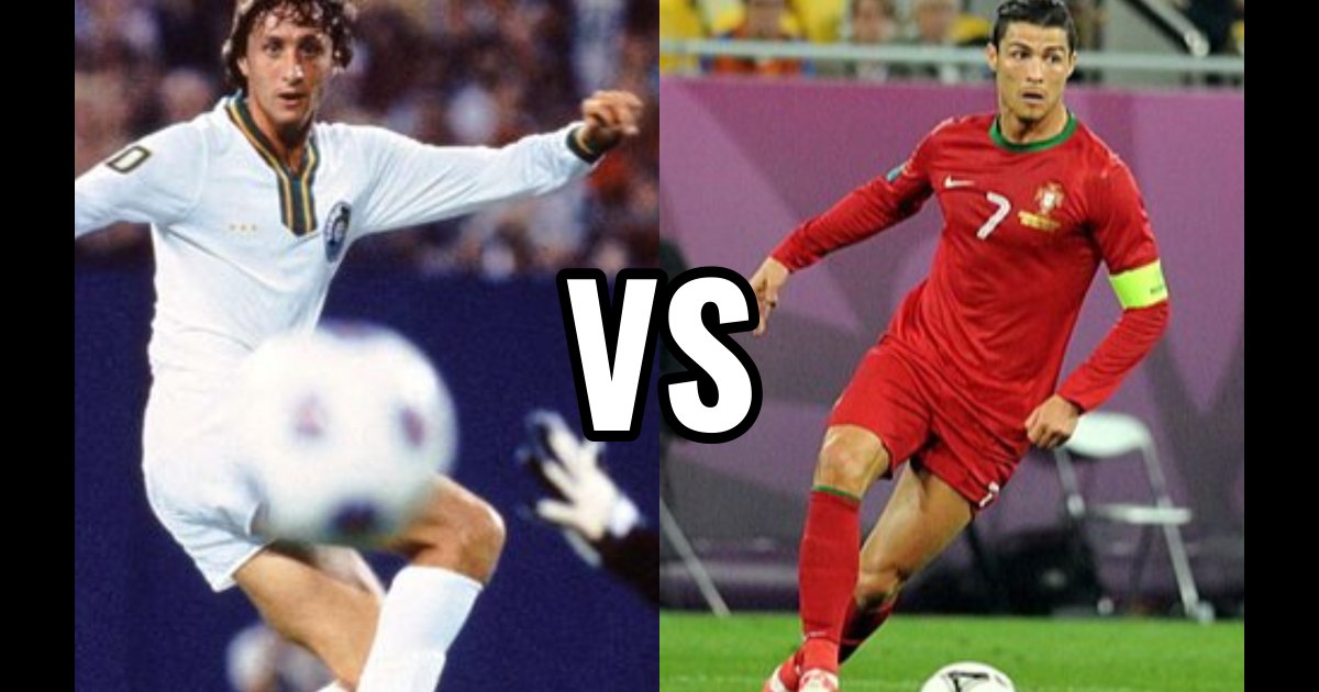 Cristiano Ronaldo vs Johan Cruyff: Cristiano Ronaldo Leads