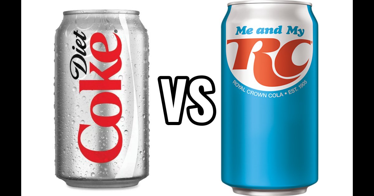 Diet Coke vs RC Cola: Diet Coke Leads