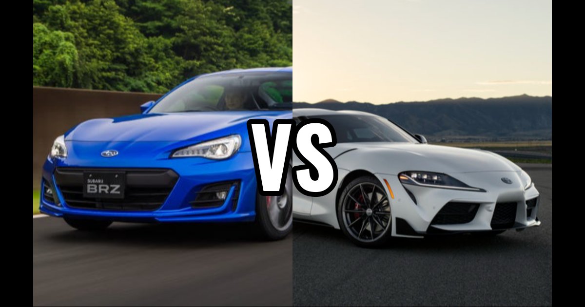Subaru BRZ vs Toyota GR Supra: Toyota GR Supra Leads