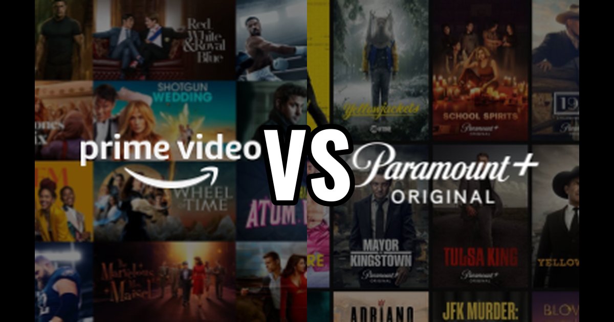 Paramount+ Originals vs Prime Video Originals: Prime Video Originals Leads