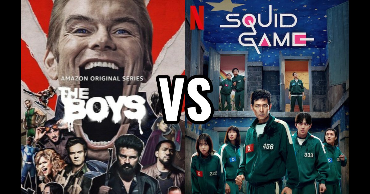 Squid Game (Netflix) vs The Boys (Prime Video): Squid Game (Netflix) Leads