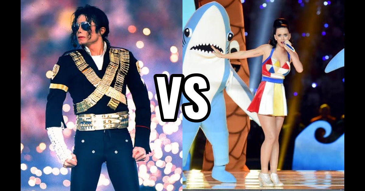 Katy Perry (2015) vs Michael Jackson (1993): Michael Jackson (1993) Leads