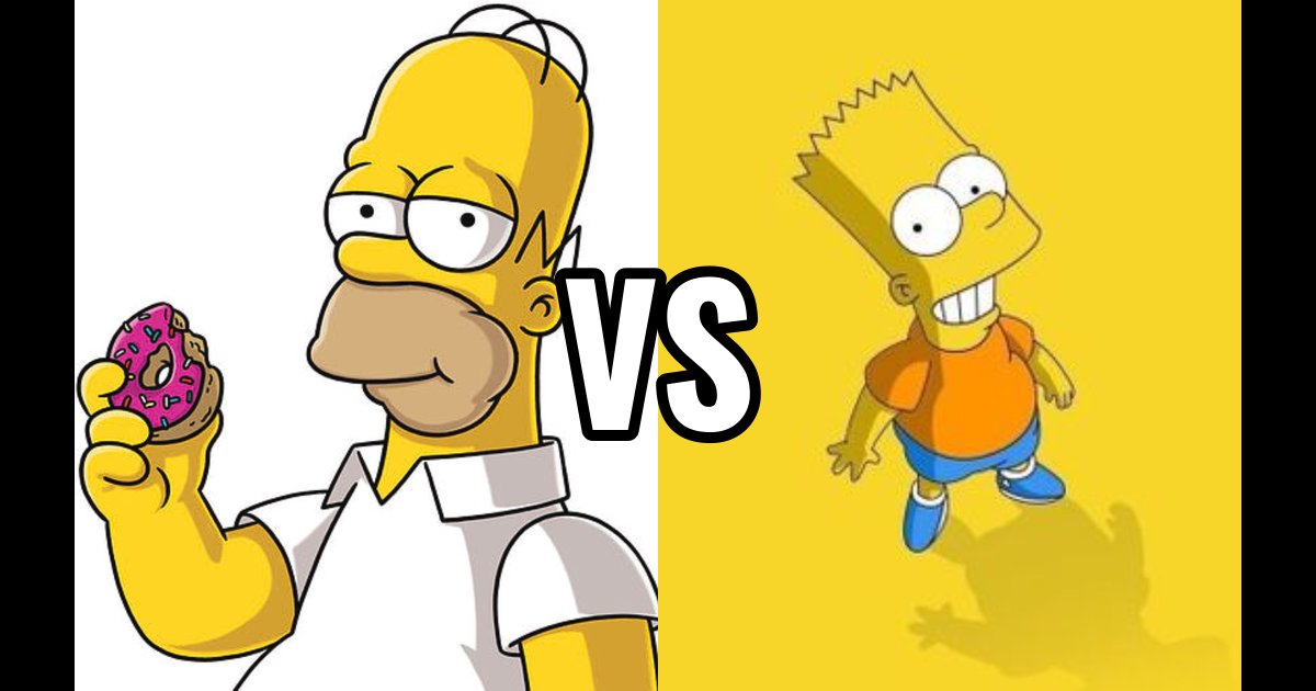 Bart Simpson vs Homer Simpson: Homer Simpson Leads