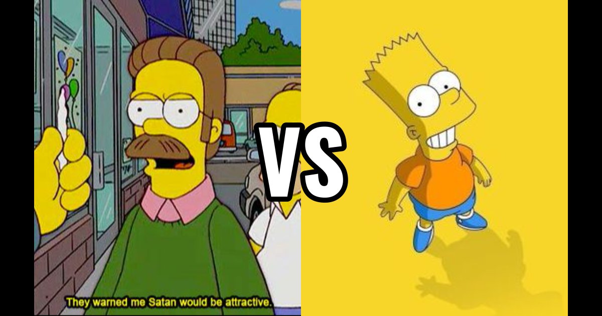 Bart Simpson vs Ned Flanders: Bart Simpson Leads