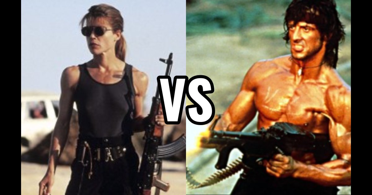 Sarah Connor (Terminator / T2) vs John Rambo (First Blood) - Which ...