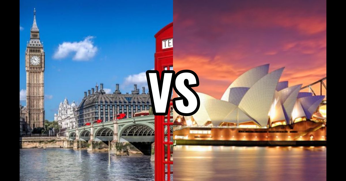London, England vs Sydney, Australia: Sydney, Australia Leads