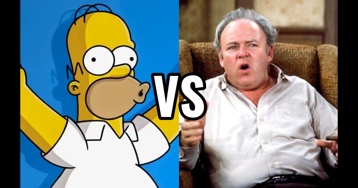 Homer Simpson (The Simpsons) vs Archie Bunker (All in the Family ...
