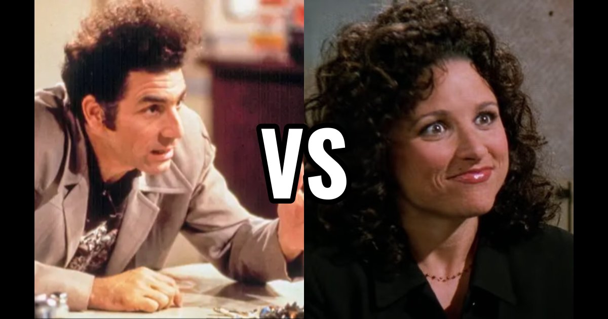 Cosmo Kramer (Seinfeld) vs Elaine Benes (Seinfeld): Cosmo Kramer ...