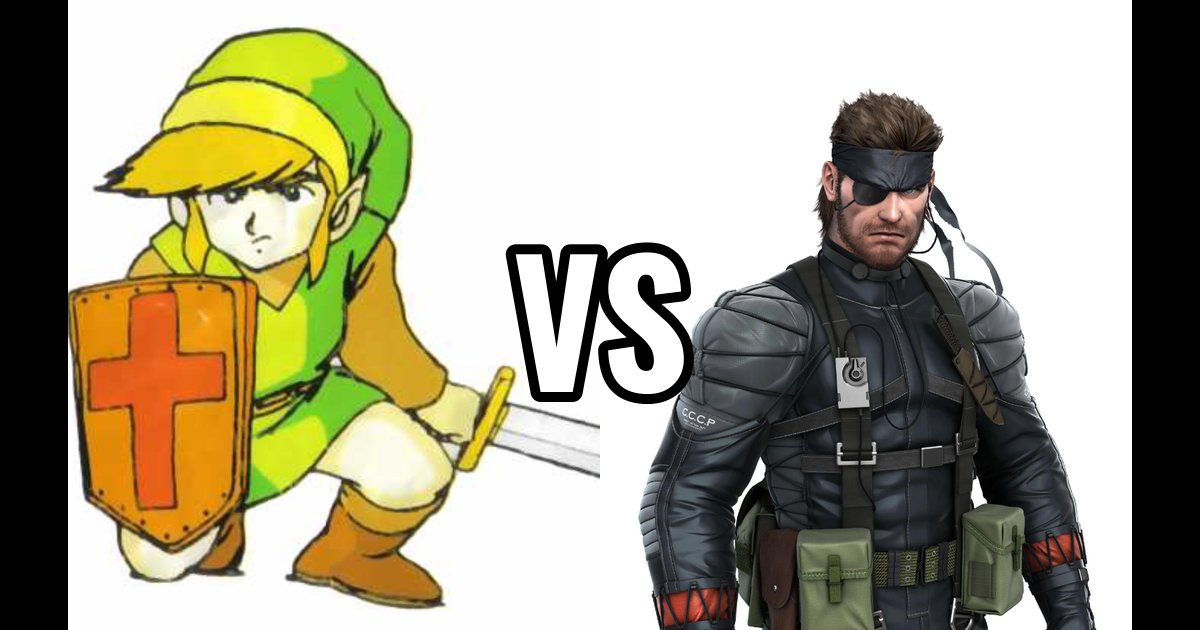 Link (Zelda) vs Solid Snake (Metal Gear Solid): Link (Zelda) Leads