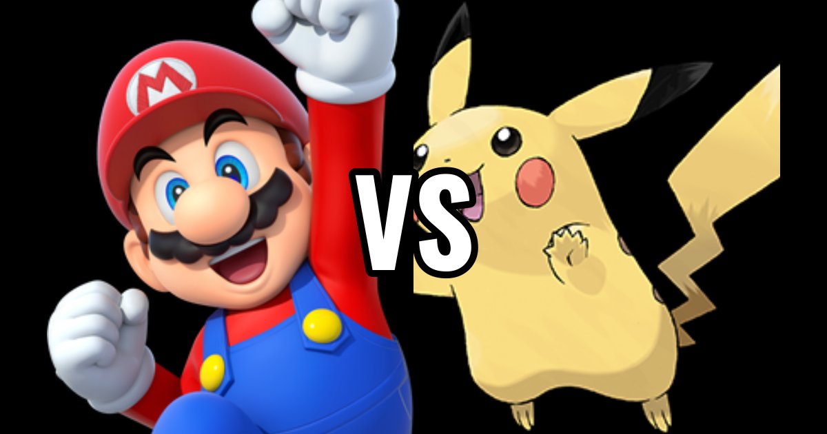 Mario (Super Mario) vs Pikachu (Pokémon): Mario (Super Mario) Leads