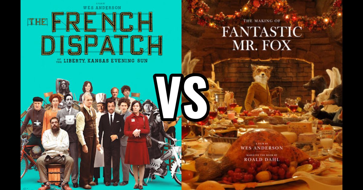 Fantastic Mr. Fox vs The French Dispatch: Fantastic Mr. Fox Leads
