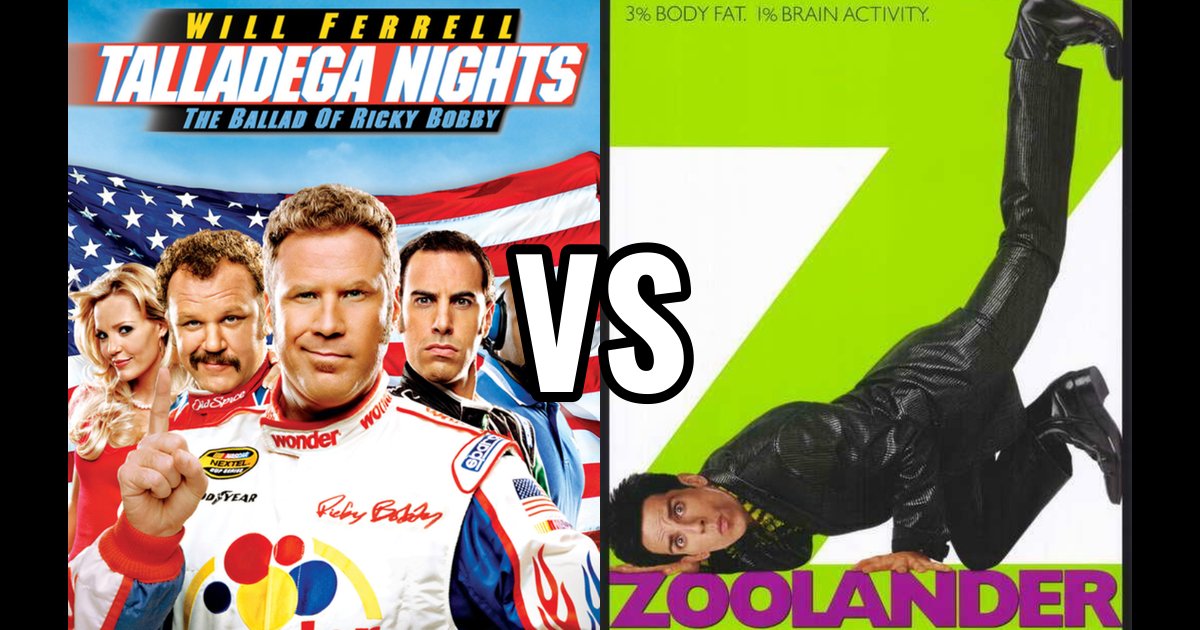 Talladega Nights: The Ballad of Ricky Bobby vs Zoolander: Talladega ...