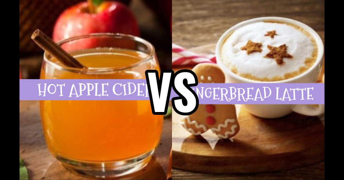 Gingerbread Latte vs Hot Apple Cider: Hot Apple Cider Leads