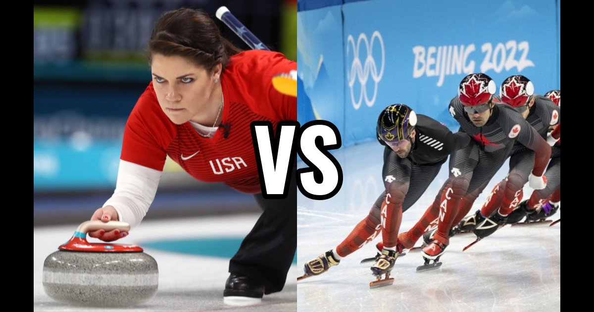 Curling vs Short Track Speed Skating: Curling Leads