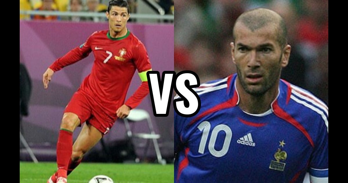 Cristiano Ronaldo vs Zinedine Zidane: Cristiano Ronaldo Leads