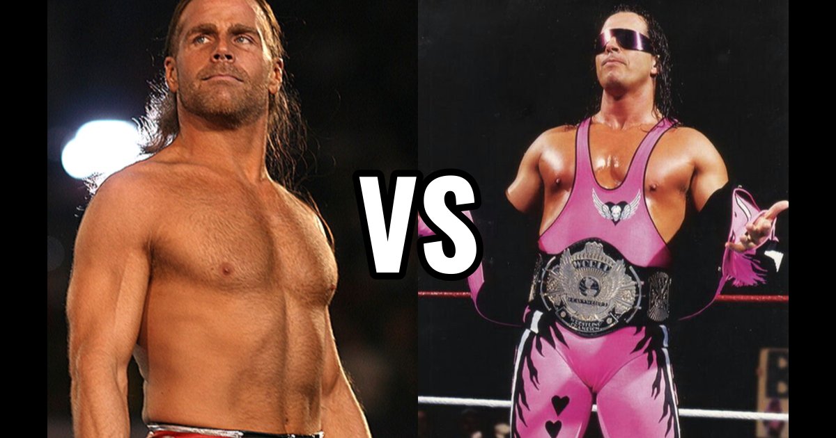 Bret "The Hitman" Hart vs Shawn Michaels: Shawn Michaels Leads