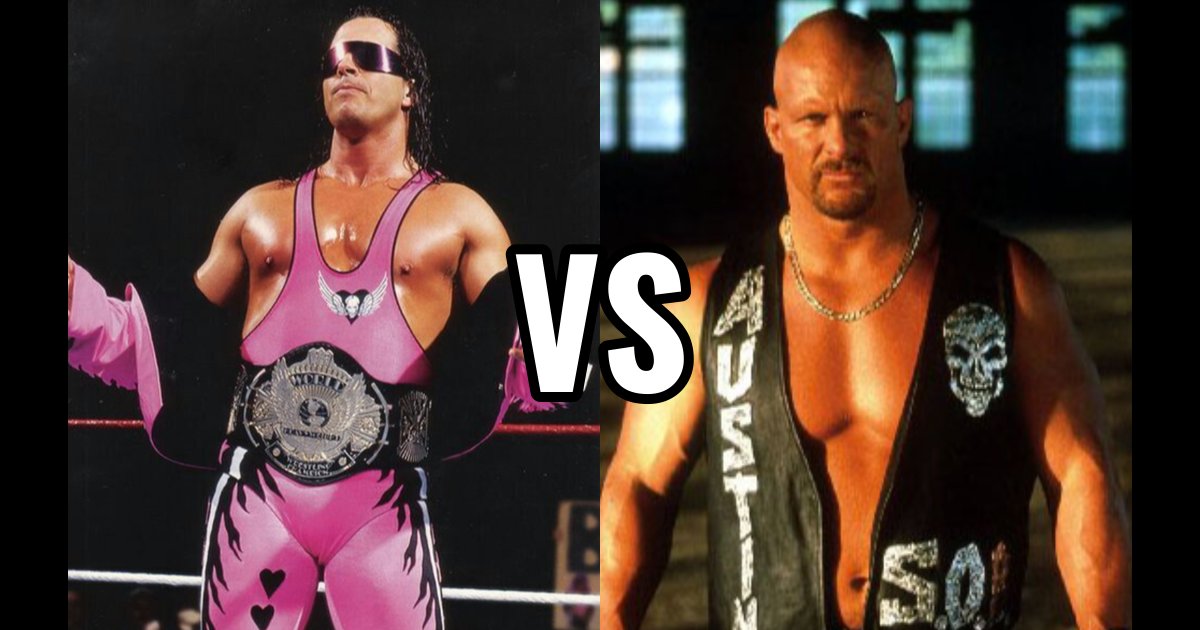 Bret "The Hitman" Hart vs "Stone Cold" Steve Austin - Which Wrestling ...